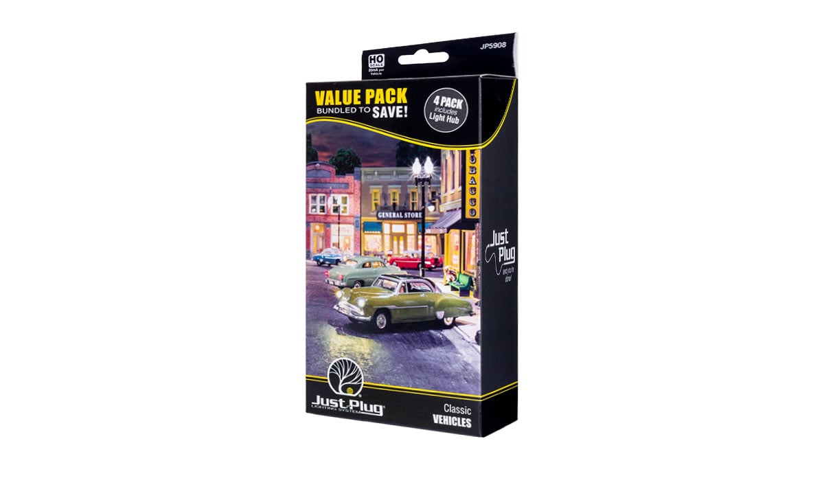 Woodland Scenics Just Plug Value Packs HO Scale Vehicles – Train Supply
